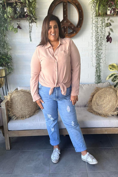Lounge Shirt-Tan – Erin Louise